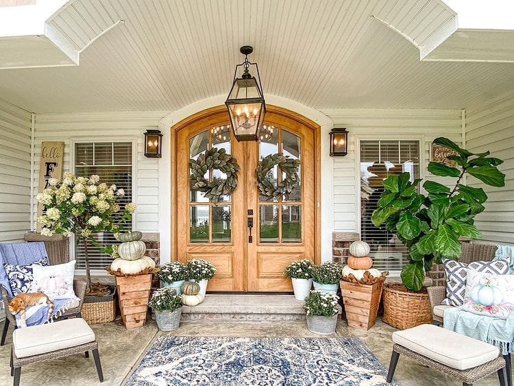 Front Porch Ideas for a Cool & Colorful Fall Decor