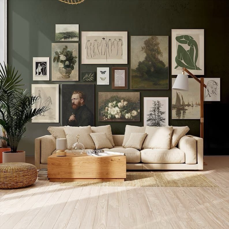 The Art of Creating a Gallery Wall with Vintage Frames and Art