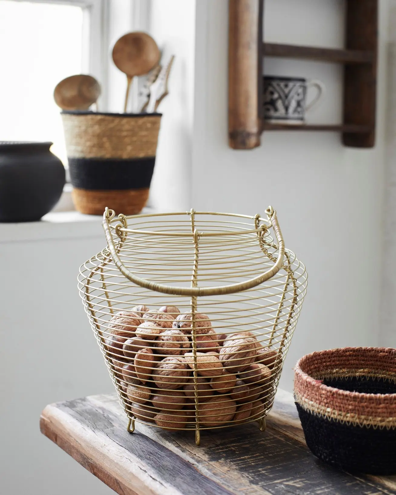 How To Organize Your Kitchen Space With Wire Baskets